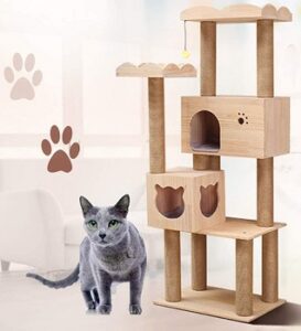 Top 6 Cat Tree Without Carpet Made Of Wood & Other Materials